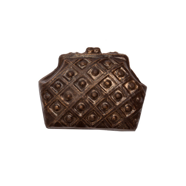 DARK CHOCOLATE PURSE WITH LUSTER | Azra Chocolates